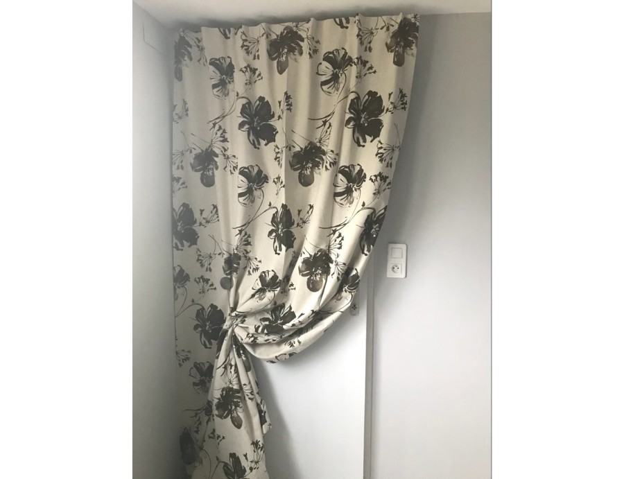 Rideaux isolant thermique TIARA chocolat pour tringle portière